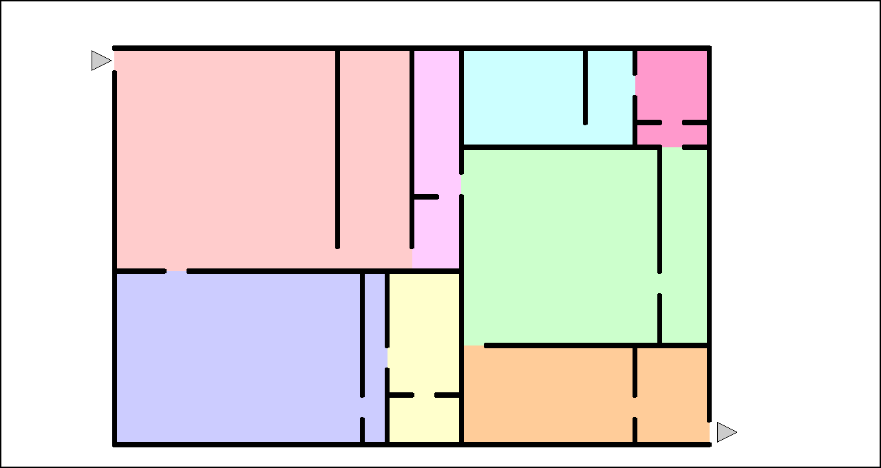 Maze algorithm explanation using GIF images