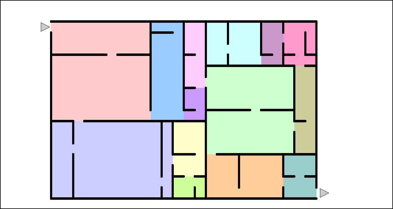 Maze algorithm explanation using GIF images